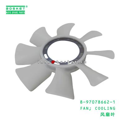 China Cooling Fan 8-97078662-1 for ISUZU NPR 4HF1 8970786621 12V for sale