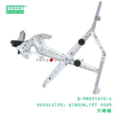 China ISUZU NNR NPR Window Regulator 8980316704 Front Door Power Window Lift Mechanism for sale