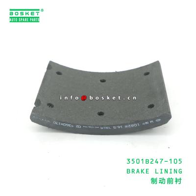China 3501B247-105 Brake Lining for JAC N120 Truck 105mm Heavy Duty Friction Material for sale