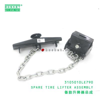 China JAC 3105010LE790 Spare Tire Lifter Assembly Steel Cable Winch 12V for sale