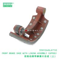 China 3501040LE710 FRONT BRAKE SHOE WITH LINING ASSEMBLY (UPPER) suitable for JAC N90 3501040LE710 for sale
