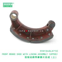 China 3501040LE710 FRONT BRAKE SHOE WITH LINING ASSEMBLY (UPPER) suitable for JAC N90 3501040LE710 for sale