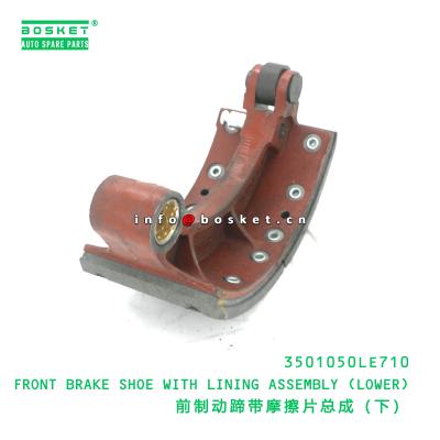 China JAC N90 Front Brake Shoe with Lining Assembly Lower 3501050LE710 for sale