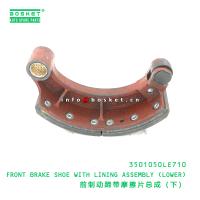 China JAC N90 Front Brake Shoe with Lining Assembly Lower 3501050LE710 for sale