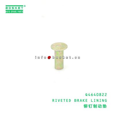 China Q4640822 Riveted Brake Lining for JAC Truck 200mm x 80mm Heavy Duty for sale