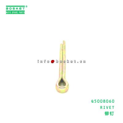 China Q5008060 Rivet Straight Tie Rod for JAC Truck Steering System High Strength Steel for sale