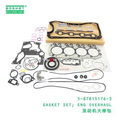 China ISUZU NKR QKR 4JB1T Engine Overhaul Gasket Set 5-87815176-3 5878151763 for sale