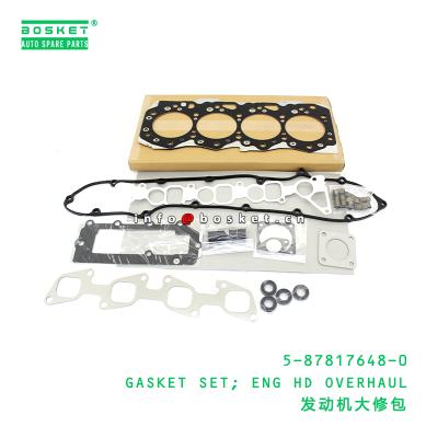 China ISUZU 5878176480 Engine Overhaul Gasket Set 5-87817648-0 HD for sale
