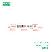 China Glow Plug 8-94133759-9 for ISUZU 4JB1 8941337599 12V Diesel Engine for sale