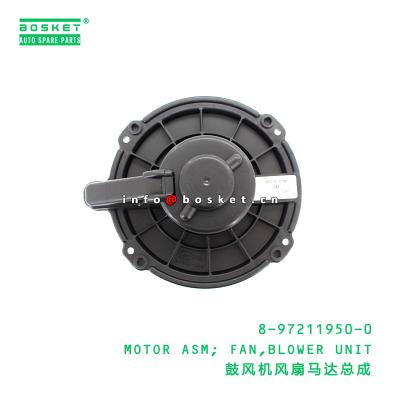 China ISUZU NKR 4HF1 Fan Motor Assembly Blower Unit 8-97211950-0 12V 1PCS for sale
