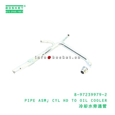 China ISUZU NKR 4JH1 Special Steel Pipe Assembly Cylinder Head to Oil Cooler 1PCS for sale