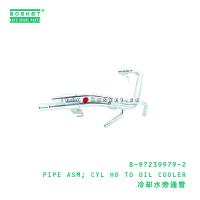 China ISUZU NKR 4JH1 Special Steel Pipe Assembly Cylinder Head to Oil Cooler 1PCS for sale