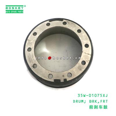 China 35W-01075XJ Brake Drum for JAC N200 Front Axle 280mm Diameter Replacement for sale