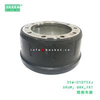 China 35W-01075XJ Brake Drum for JAC N200 Front Axle 280mm Diameter Replacement for sale