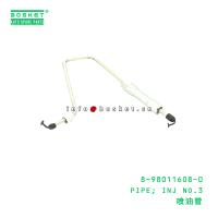 China ISUZU 4JJ1 8980116080 Corrosion Resistant Injection Pipe INJ NO.3 for Fuel Injection System for sale