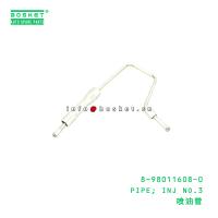 China ISUZU 4JJ1 8980116080 Corrosion Resistant Injection Pipe INJ NO.3 for Fuel Injection System for sale
