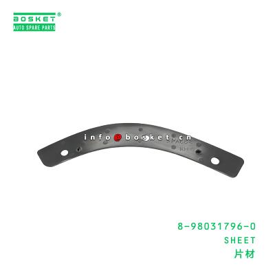 China 8-98031796-0 Sheet for ISUZU VC46 6UZ1 8980317960 with 15-20 Days Delivery for sale