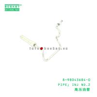 China 8-98043684-0 INJ NO.2 Injection Pipe Suitable for ISUZU 4JJ1 8980436840 Fuel Pipe for sale