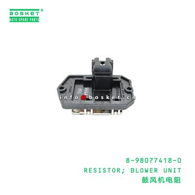 China 8-98077418-0 Resistor Blower Unit Suitable for ISUZU NLR with 1PCS Pack Quantity and 3 Months Warranty for sale