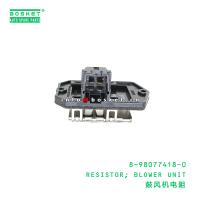 China 8-98077418-0 Resistor Blower Unit Suitable for ISUZU NLR with 1PCS Pack Quantity and 3 Months Warranty for sale