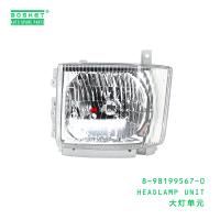 China 8-98199567-0 Headlamp Unit Suitable for ISUZU 8981995670 with Neutral Box Packaging and 3 Months Warranty for sale