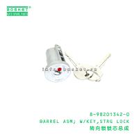 China 8-98201342-0 Barrel Assembly with Key and Steering Lock Suitable for ISUZU VC46 6UZ1 for sale
