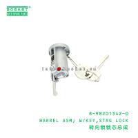 China 8-98201342-0 Barrel Assembly with Key and Steering Lock Suitable for ISUZU VC46 6UZ1 for sale