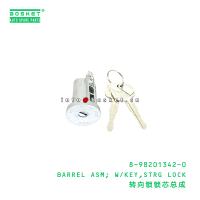China 8-98201342-0 Barrel Assembly with Key and Steering Lock Suitable for ISUZU VC46 6UZ1 for sale