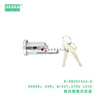 China 8-98201342-0 Barrel Assembly with Key and Steering Lock Suitable for ISUZU VC46 6UZ1 for sale
