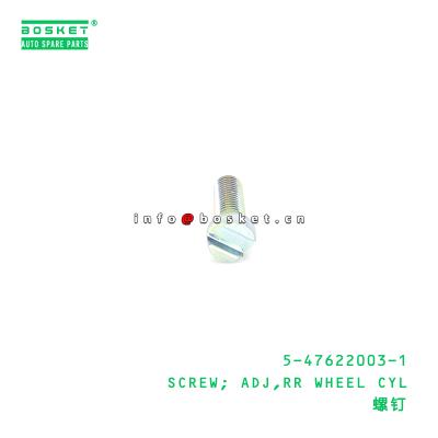 China 5-47622003-1 SCREW; ADJ,RR WHEEL CYL suitable for ISUZU 5476220031 for sale
