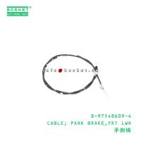 China ISUZU NQR 4HE1 Front Lower Park Brake Cable with 3 Months Warranty for sale