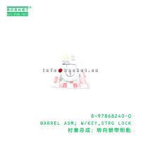 China 8-97868240-0 Barrel Assembly with Key and Steering Lock Suitable for ISUZU 8978682400 for sale