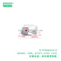 China 8-97868240-0 Barrel Assembly with Key and Steering Lock Suitable for ISUZU 8978682400 for sale