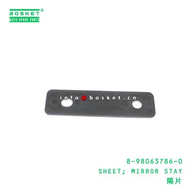 China 8-98063786-0 Mirror Stay Sheet for ISUZU VC46 6UZ1 with 3 Months Warranty for sale