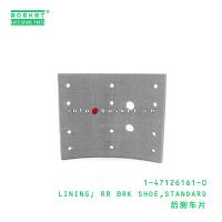 China Standard RR Brake Shoe Lining 1PCS for ISUZU 1471261610 for sale