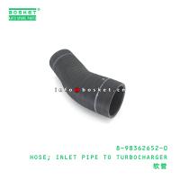 China 8-98362652-0 HOSE; INLET PIPE TO TURBOCHARGER suitable for ISUZU 8983626520 for sale