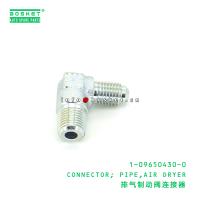 China 1-09650430-0 CONNECTOR; PIPE,AIR DRYER suitable for ISUZU VC46 6UZ1 1096504300 for sale