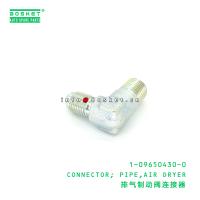 China 1-09650430-0 CONNECTOR; PIPE,AIR DRYER suitable for ISUZU VC46 6UZ1 1096504300 for sale