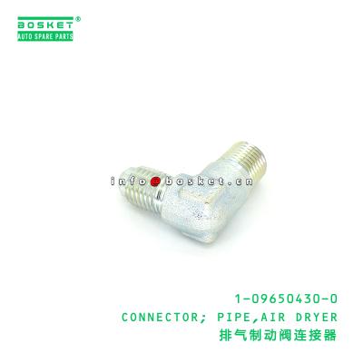 China 1-09650430-0 CONNECTOR; PIPE,AIR DRYER suitable for ISUZU VC46 6UZ1 1096504300 for sale