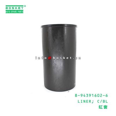 China 8-94391602-6 LINER; C/BL suitable for ISUZU NPR 700P 4HK1 6HH1 6HK1 8943916026 for sale