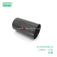 China 8-94391602-6 LINER; C/BL suitable for ISUZU NPR 700P 4HK1 6HH1 6HK1 8943916026 for sale