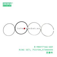 China 8-98017166-ABF RING SET; PISTON,STANDARD suitable for ISUZU 4HK1 6HK1 8980171660 for sale