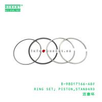 China 8-98017166-ABF RING SET; PISTON,STANDARD suitable for ISUZU 4HK1 6HK1 8980171660 for sale