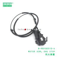 China 8-98100510-4 MOTOR ASM; ENG STOP suitable for ISUZU 8981005104 for sale