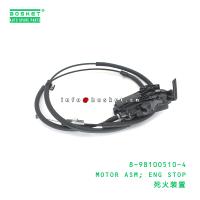 China 8-98100510-4 MOTOR ASM; ENG STOP suitable for ISUZU 8981005104 for sale
