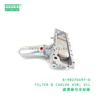 China 8-98270497-0 FILTER & COOLER ASM; OIL suitable for ISUZU 8982704970 for sale