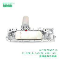China 8-98270497-0 FILTER & COOLER ASM; OIL suitable for ISUZU 8982704970 for sale
