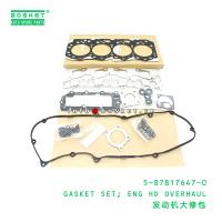 China 5-87817647-0 GASKET SET; ENG HD OVERHAUL Suitable for ISUZU 5878176470 for sale