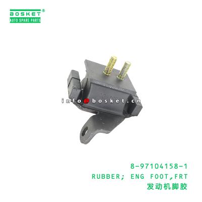 China 8-97104158-1 RUBBER; ENG FOOT,FRT Suitable for ISUZU UCS25 6VD1 8971041581 for sale