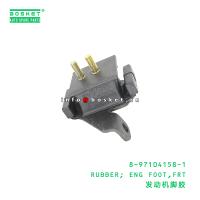 China 8-97104158-1 RUBBER; ENG FOOT,FRT Suitable for ISUZU UCS25 6VD1 8971041581 for sale